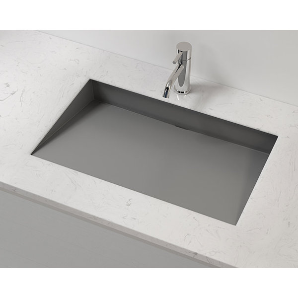 Badeloft Polymarble Rectangular Undermount Bathroom Sink - Wayfair Canada